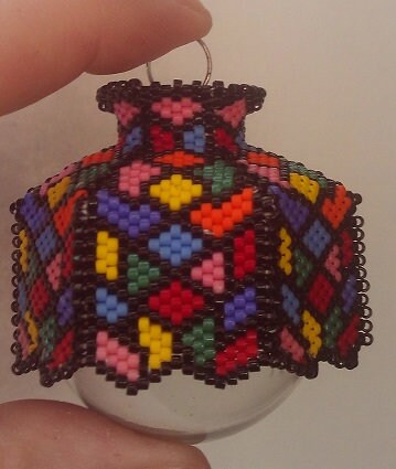 Mini Stained Glass Beaded Ornament Cover E-pattern - Etsy