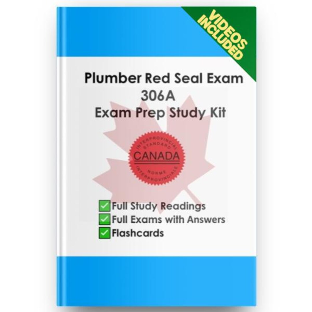 Red Seal Plumber Exam Questions 306A Exam Prep Kit - Etsy Canada