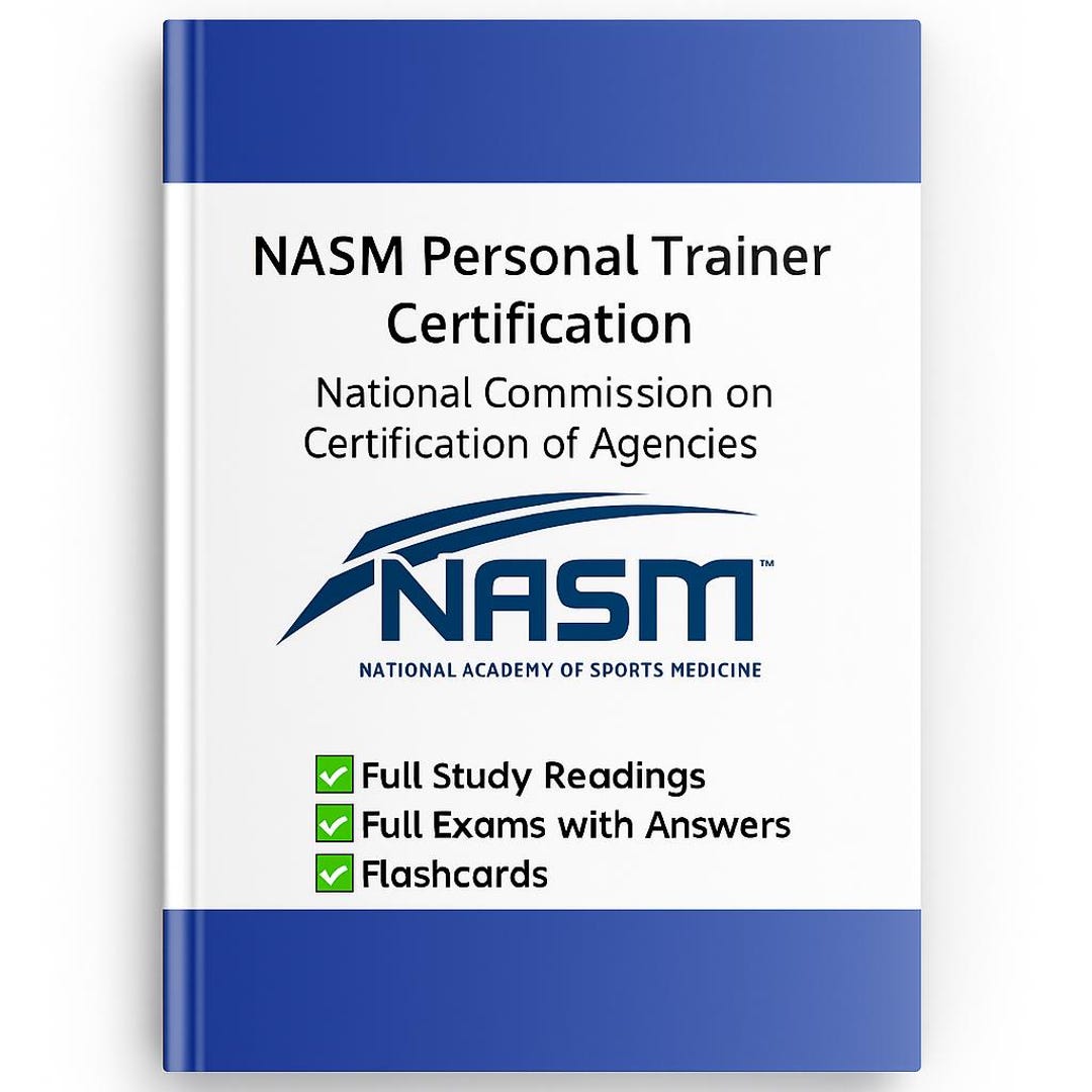 NASM Certified Personal Trainer Exam Study Guide - Etsy