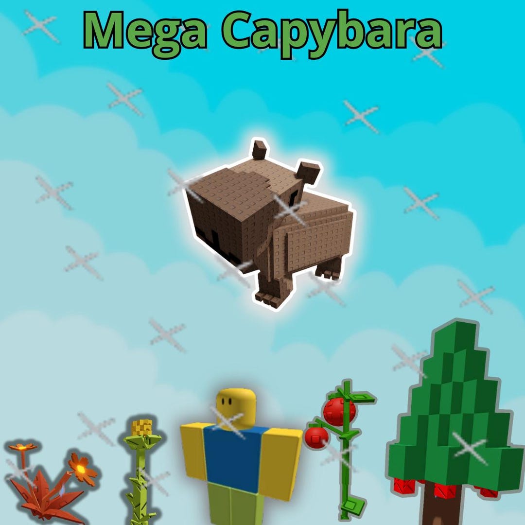 Mega Capybara | Grow A Garden | - Etsy