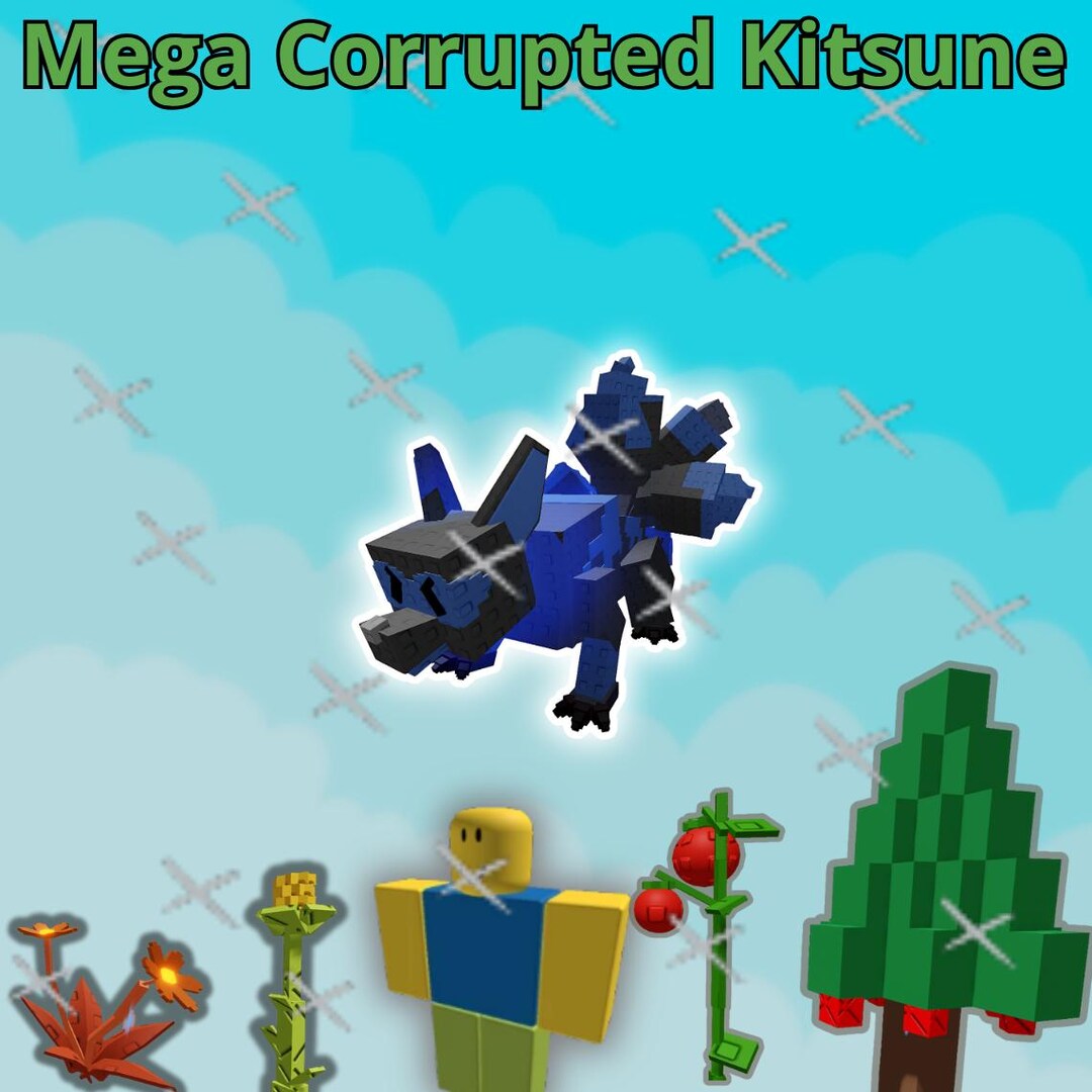 Mega Corrupted Kitsune | Grow A Garden - Etsy