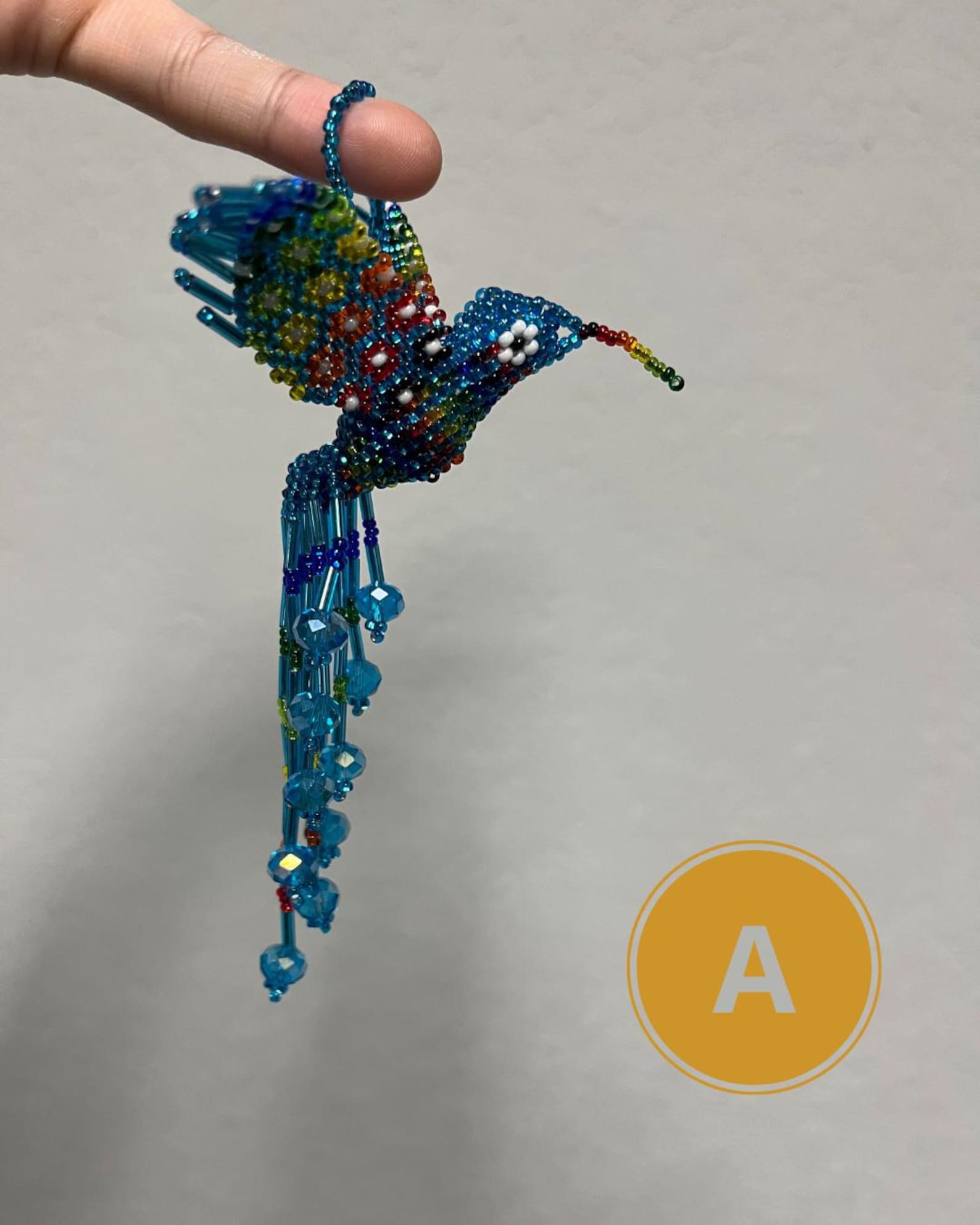 Blue Handmade Beaded Hummingbird - Garden & Home Decor - Etsy