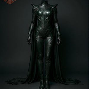 Handmade Hela Leather Bodysuit With Cape | Custom Marvel Cosplay - Etsy