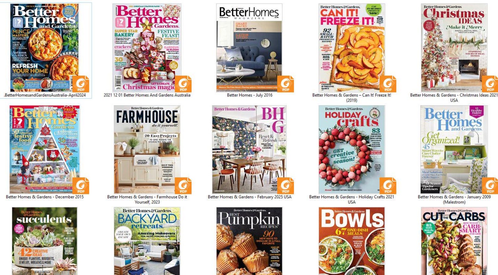 Better Homes & Gardens Magazine Bundle | 125 Magazines 2015-2025 Pdf - Etsy