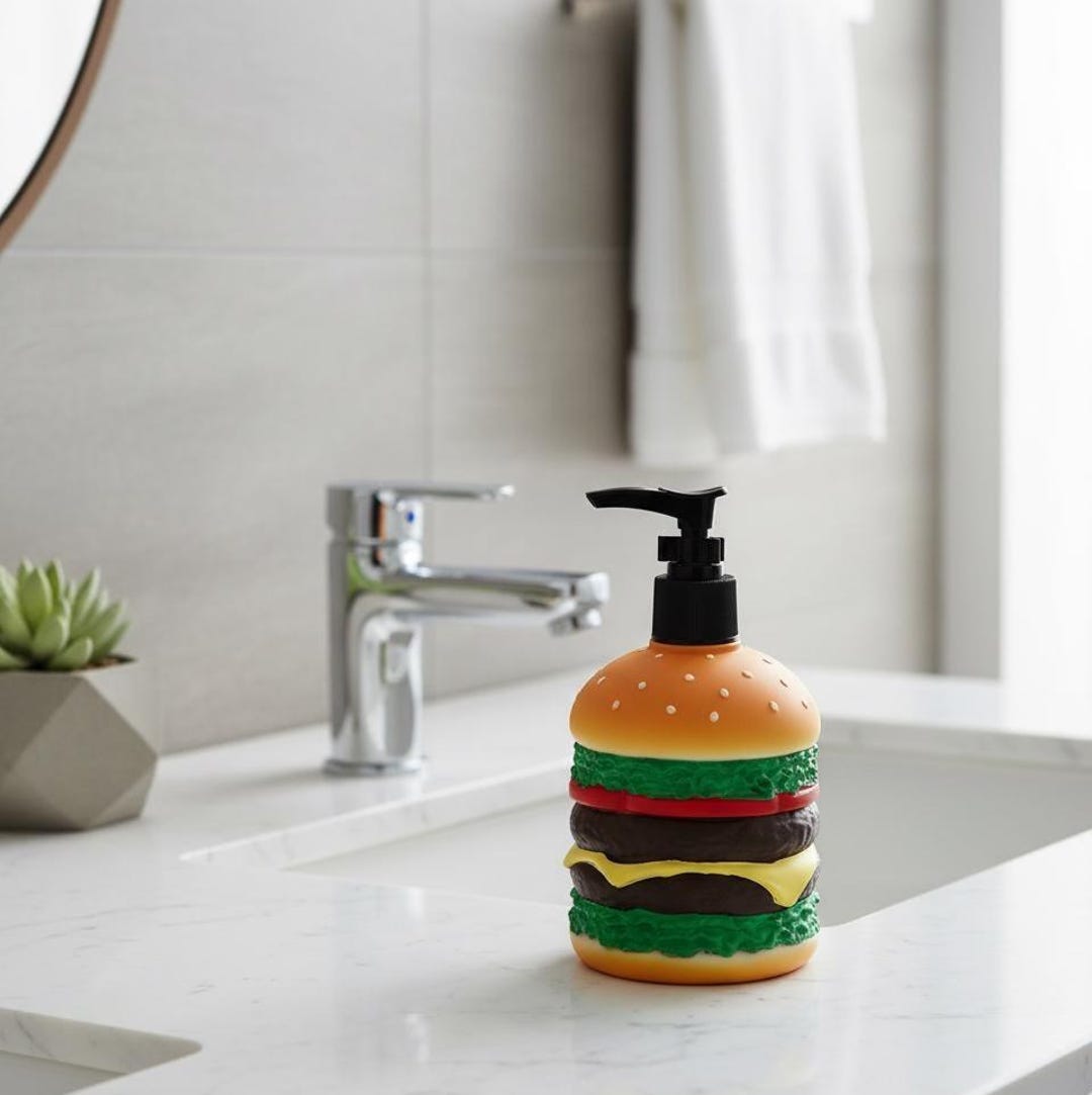 Burger-style Soap Dispenser | Kitchen & Bathroom Decor | Gift - Etsy