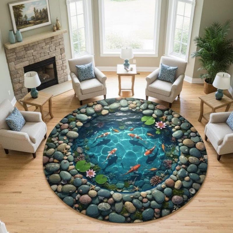 River Rock Rug - Etsy
