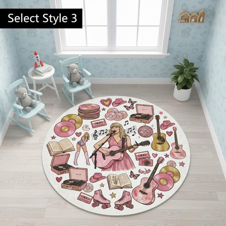 Winnie the Pooh Adventure Map Rug, Bear Friends Play Mat, Lion Pilot ...