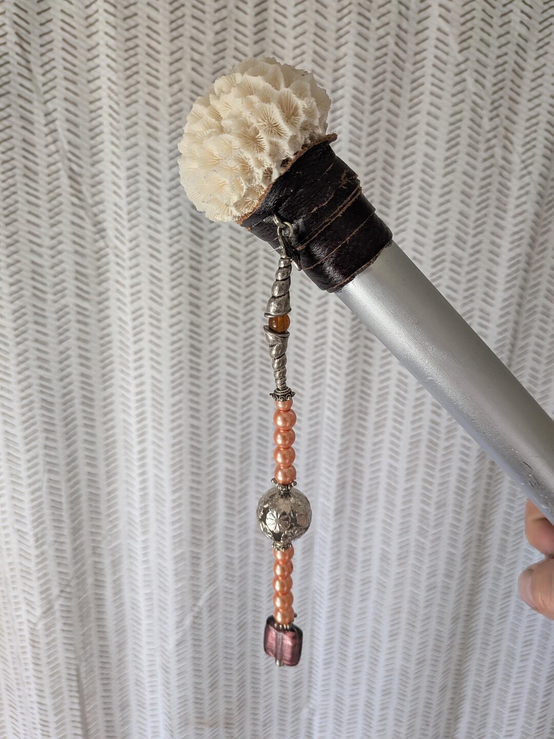 Wizard Staff Finial (coral) - Etsy