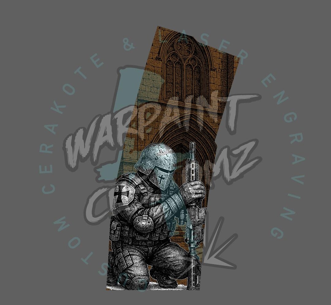 Templar Knight Engraving File | Crusader Laser Design for AR15 PMAG - Etsy