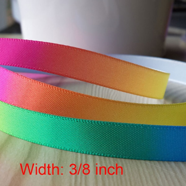 Rainbow Ribbon - Etsy