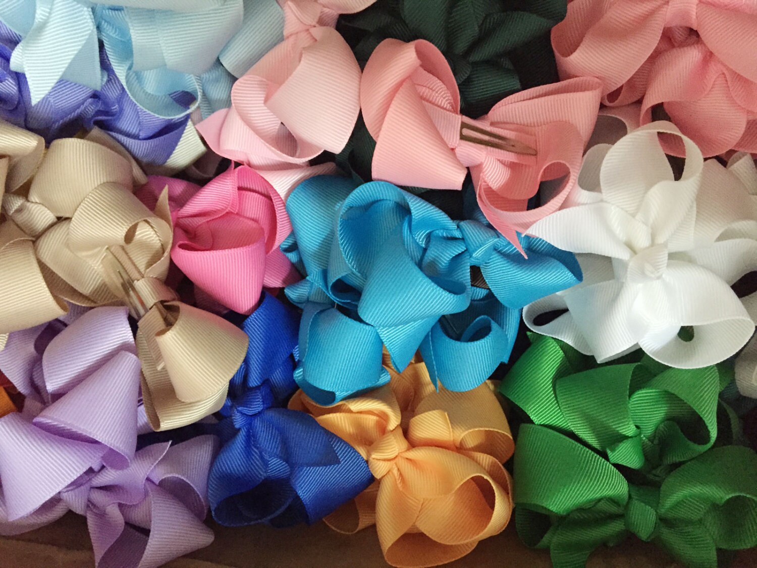 Set of 20 - 3 Inch Baby Hair Bow.. 3 Inch Baby Girls Bow Sets - Baby ...