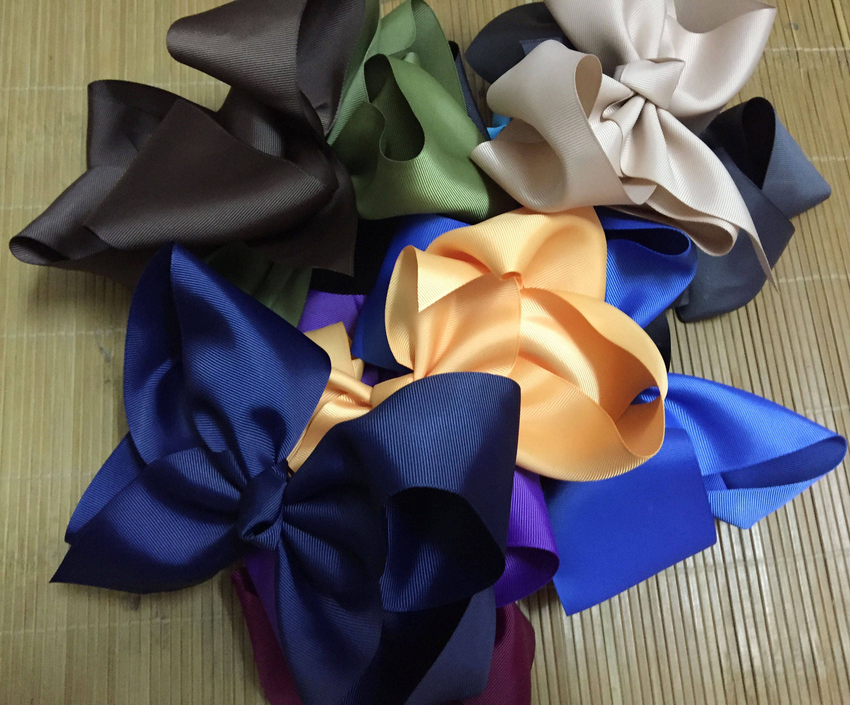 Set of 30 8 big girl bows girl hair bows extra big | Etsy