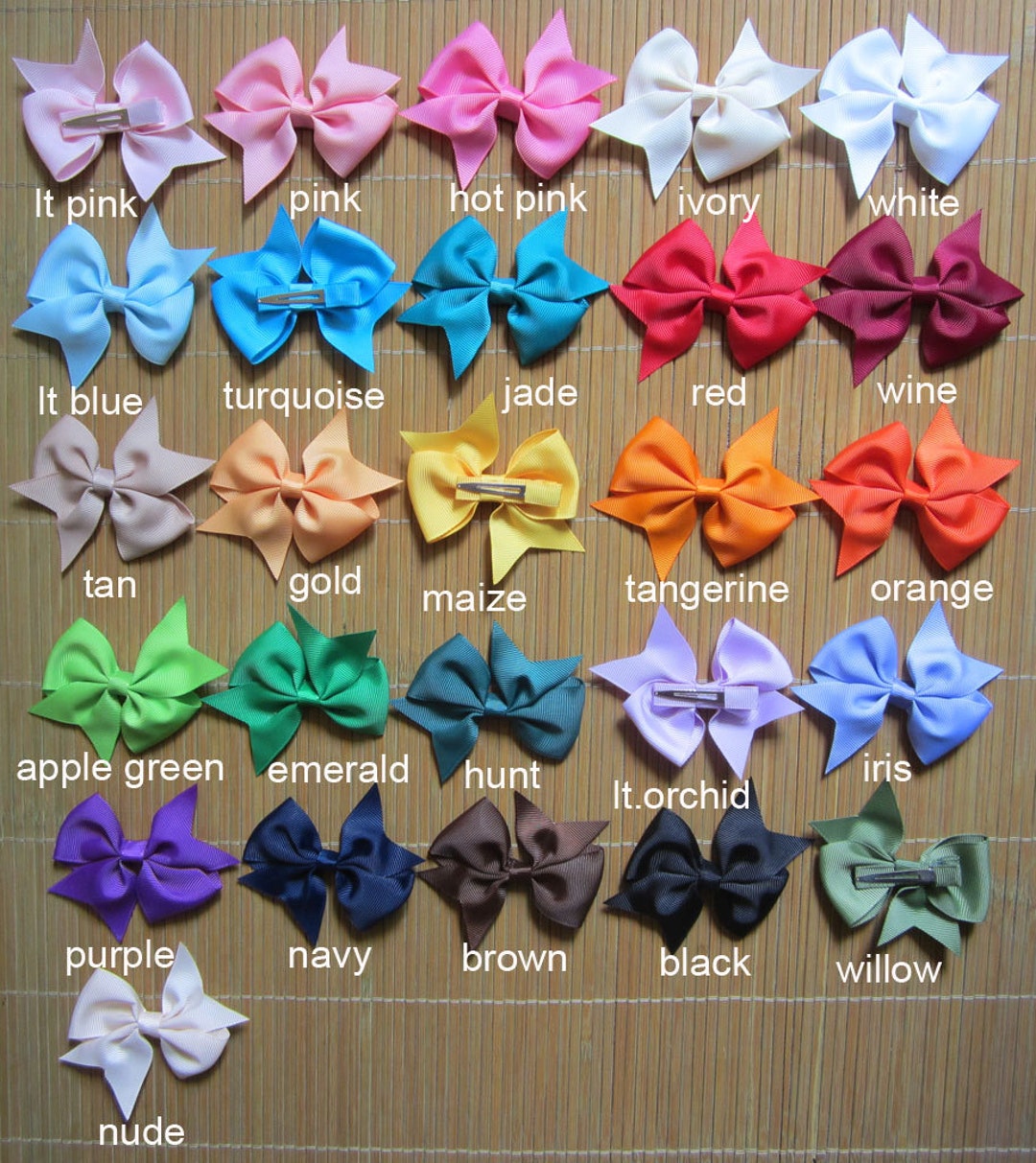 Set of 20 Pieces 3 Inch Hair Bow - Baby Hair Bow - Girl Hairbow ...