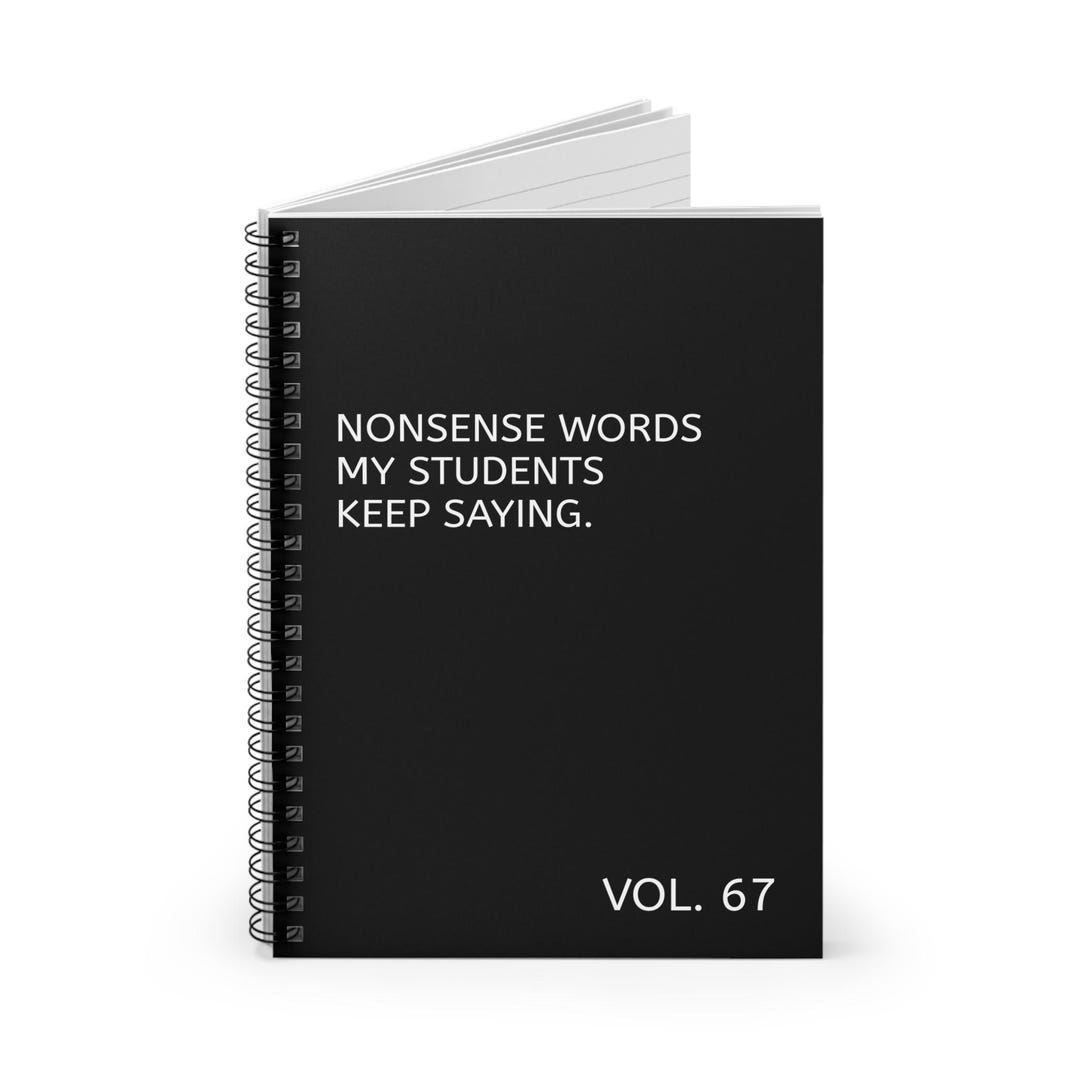 Funny Teacher Spiral Notebook: Classroom Humor & Quotes, Ruled Line ...