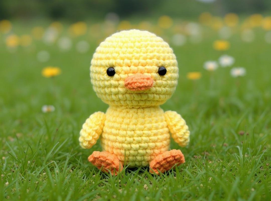 Cute Duck Amigurumi Crochet Pattern PDF, Mini Plush Toy Pattern, No Sew ...