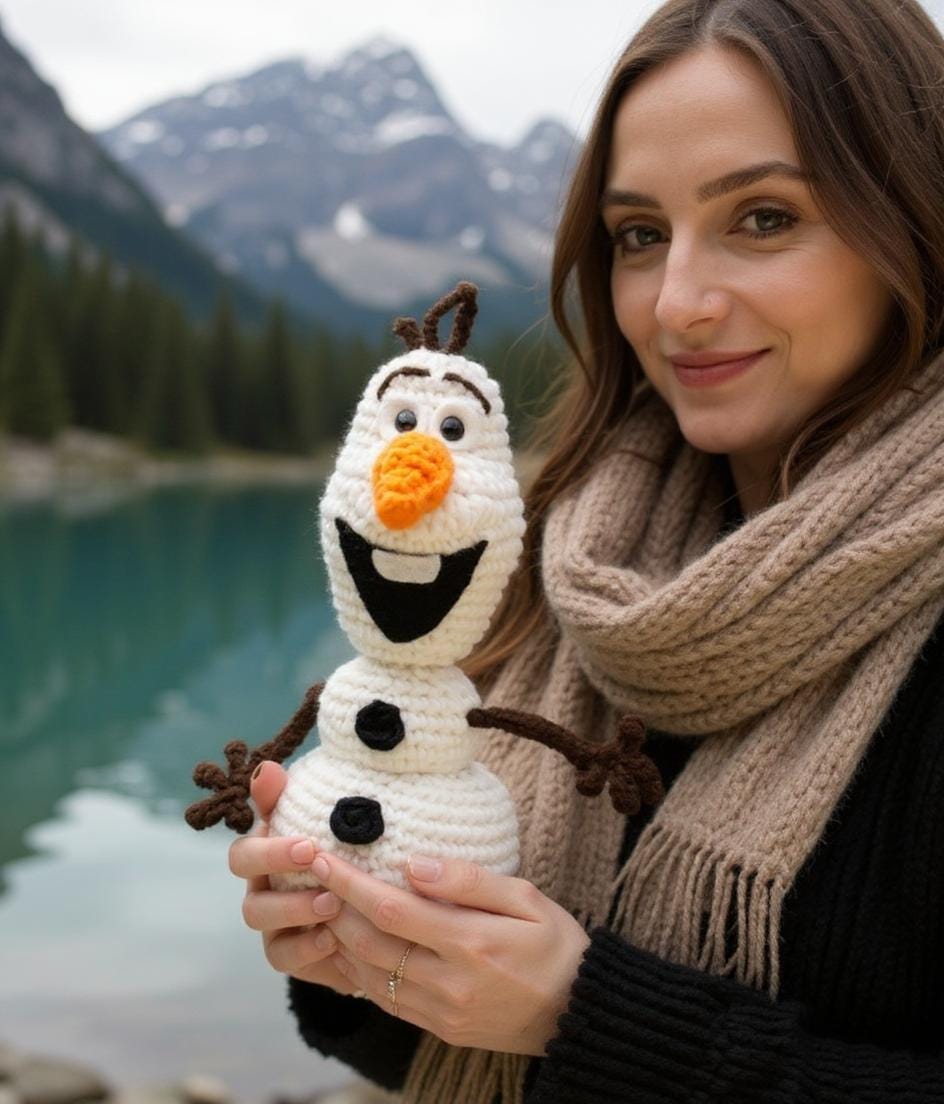 Olaf Crochet Pattern, Frozen Amigurumi Snowman, Disney Inspired Doll ...