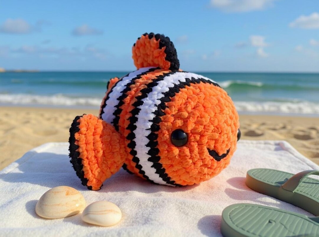 Clown Fish Amigurumi Crochet Pattern, Nemo Crochet PDF Tutorial, Cute ...