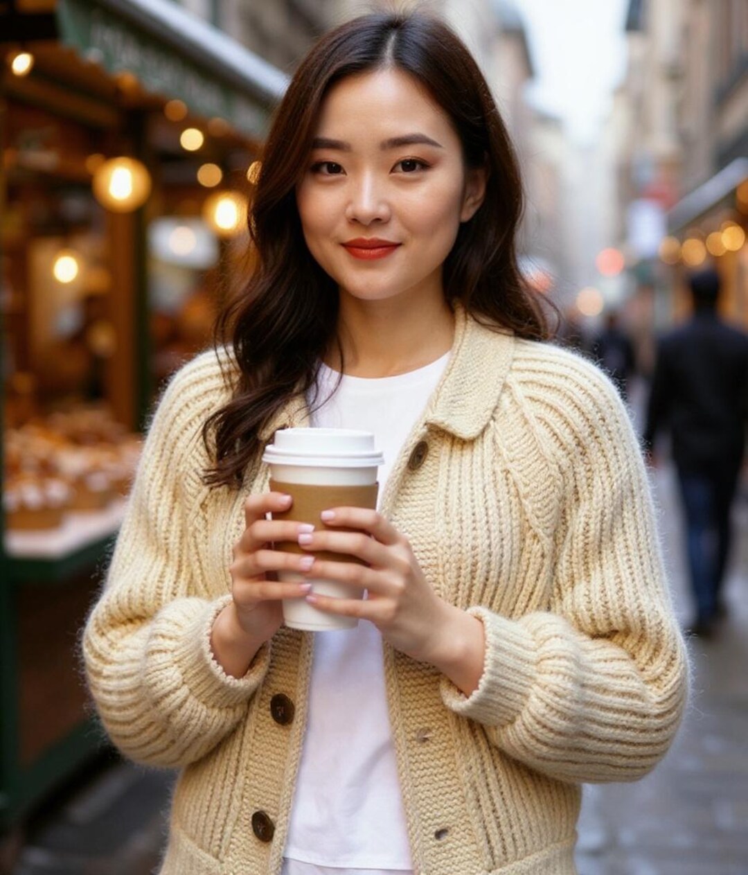 Ribbed Cardigan Knitting Pattern PDF, Button up Raglan Sweater, Cozy ...