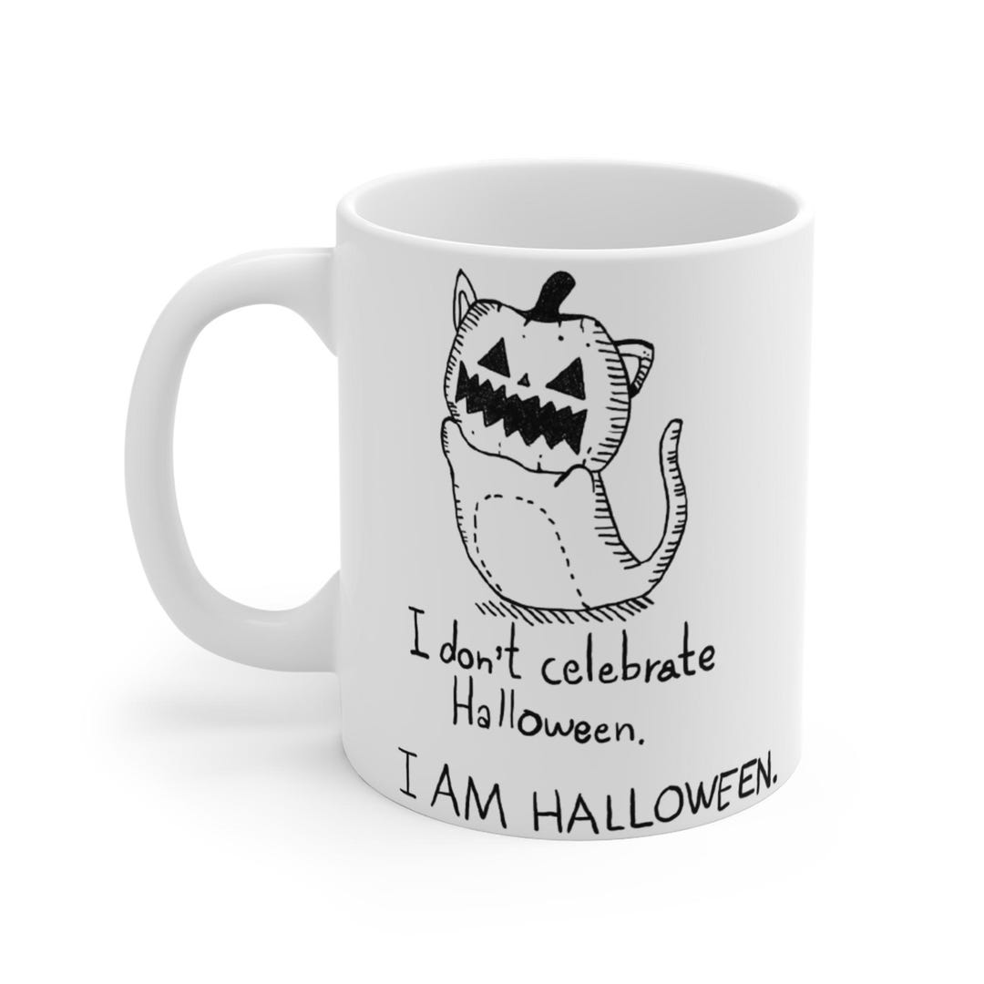 Halloween Cat Mug, Funny Cat Lover Gift. - Etsy