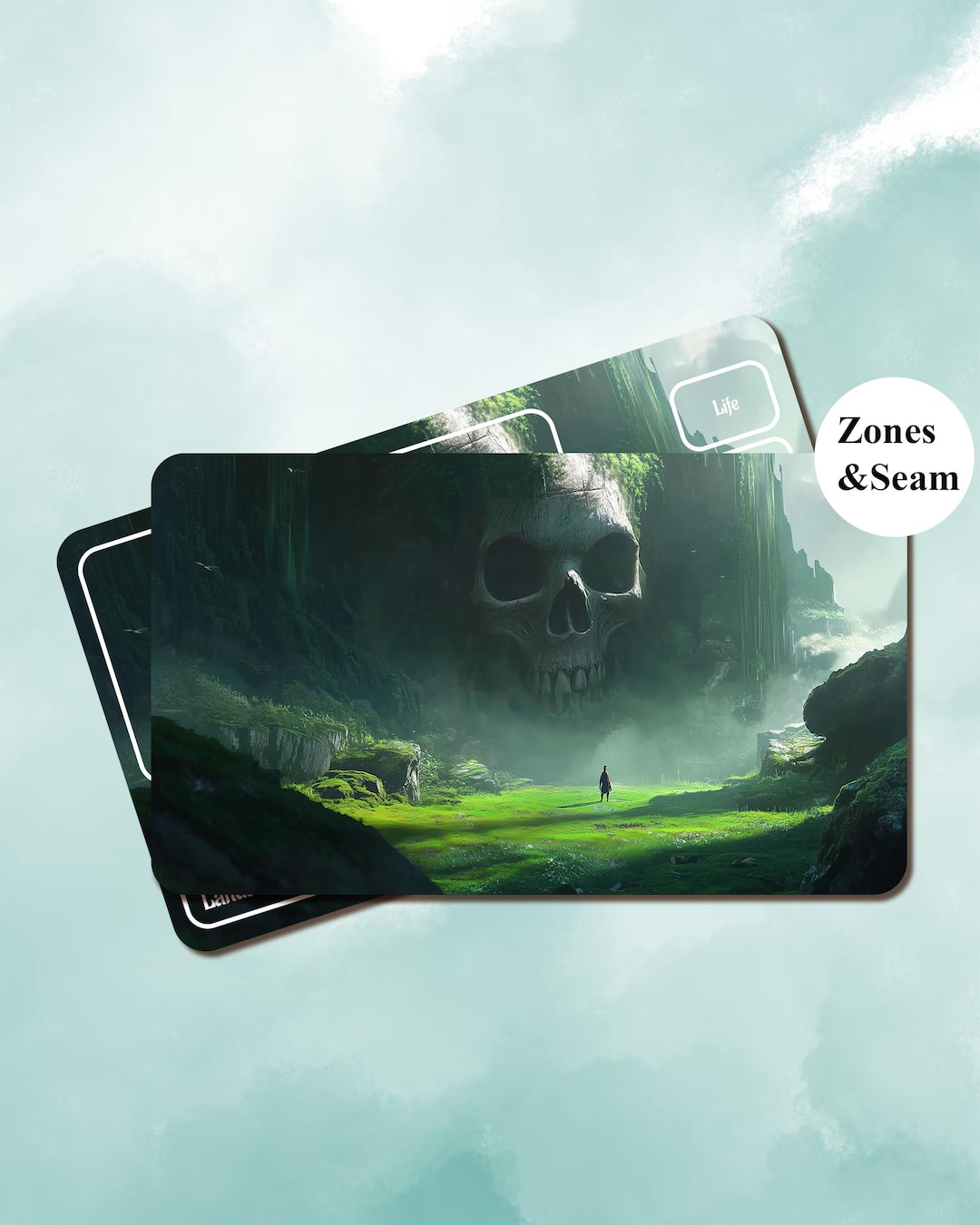 TCG Foil Playmat: Skull Ruins, Riftbound Playmat, 24"x14"/31''x15.5 ...