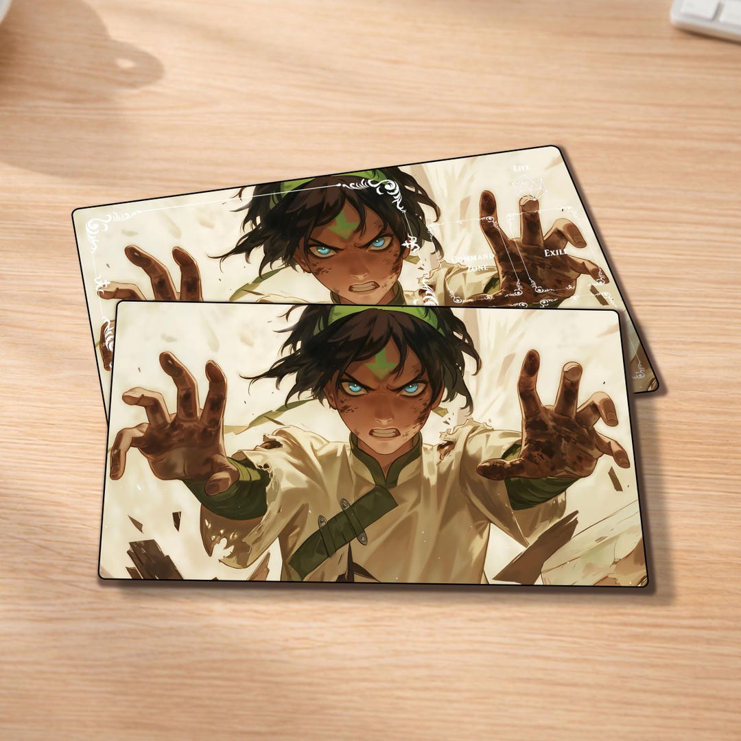 MTG Playmat - Avatar Toph Inspiration, 24"x14"& 31''X15.5'' TCG Playmat ...