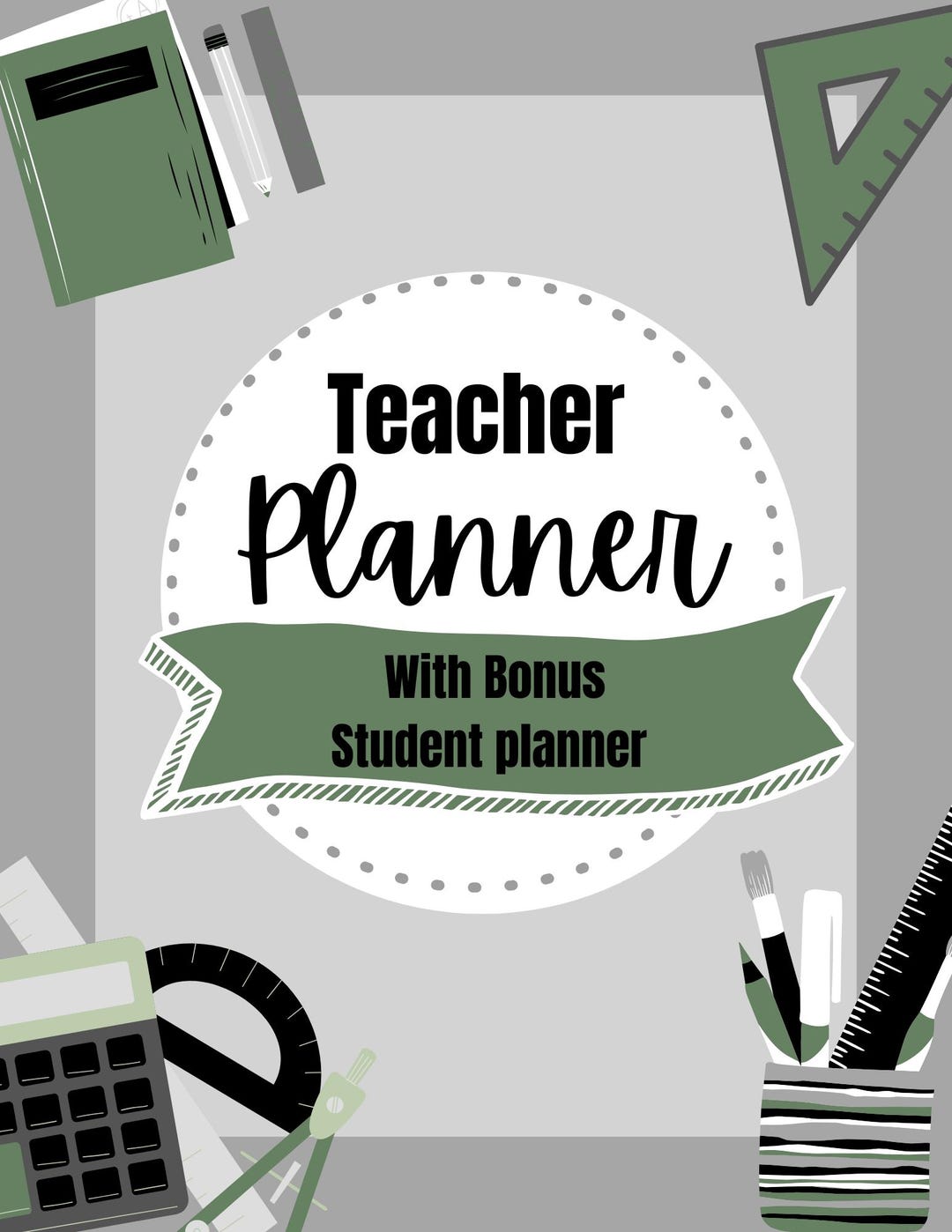 Teacher Planner With Bonus Student Planner - Etsy