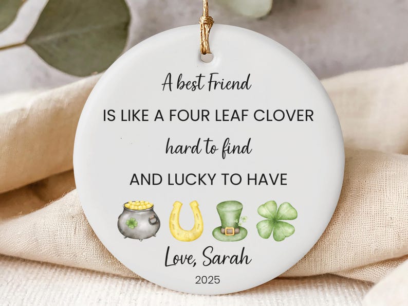 St Patrick's Day Friendship Ornament for Friend St Patricks Day Friends ...