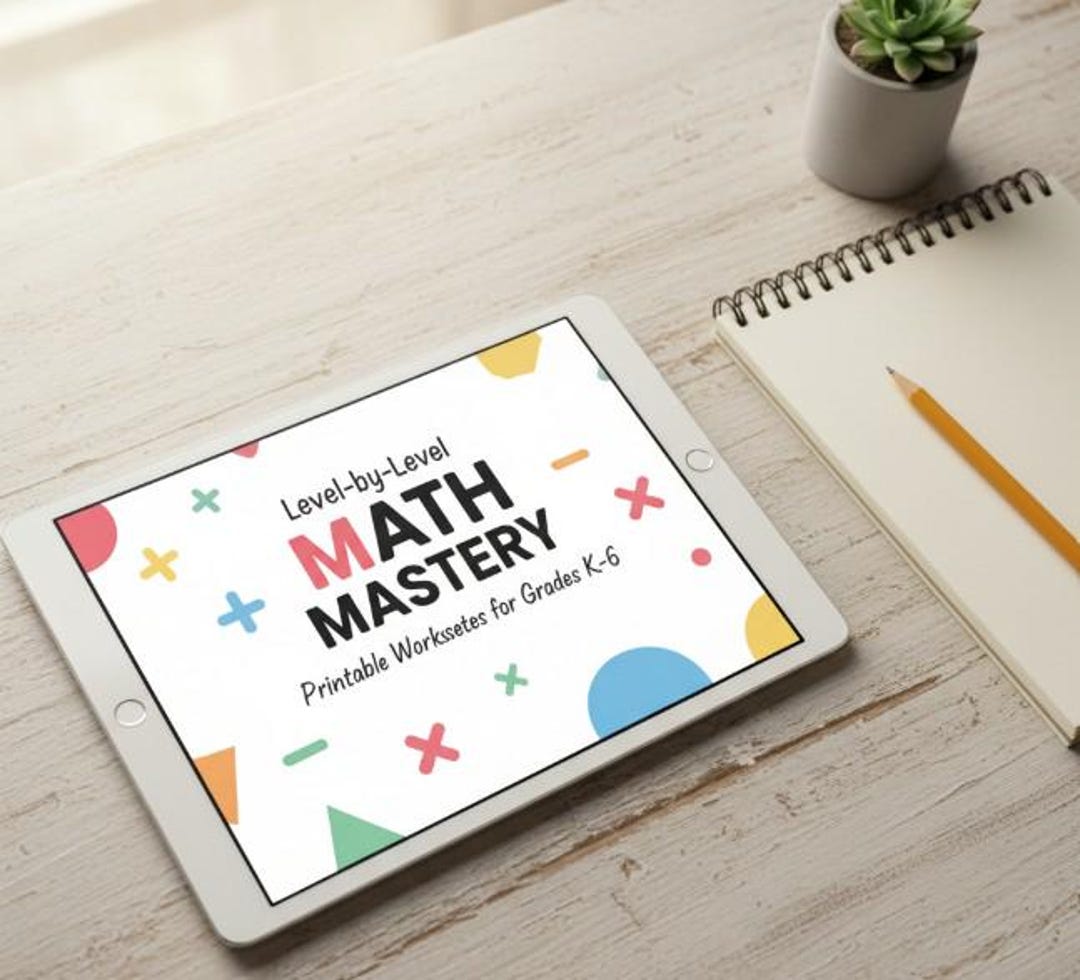 Level-by-level Math Mastery: Progressive Math Operations Practice K6 - Etsy