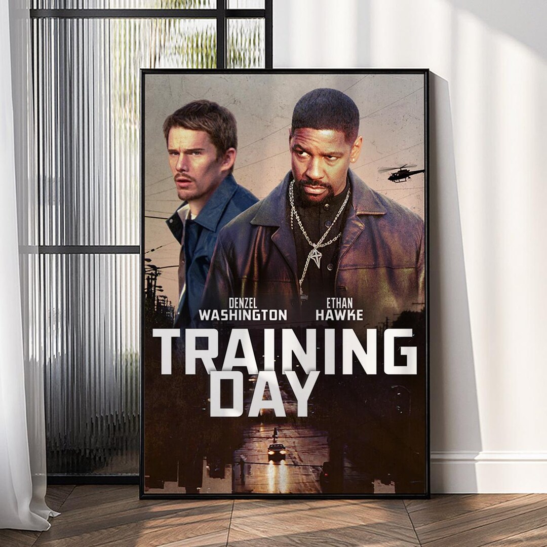 Training Day Canvas Movie Poster – Vintage Wall Art – Frameless Home ...