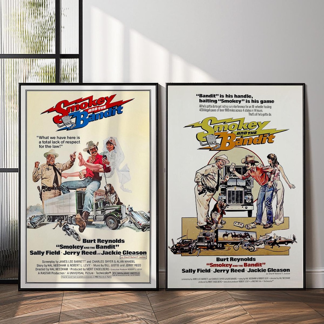 Smokey and the Bandit Movie Canvas Poster – Vintage Wall Art – Home ...