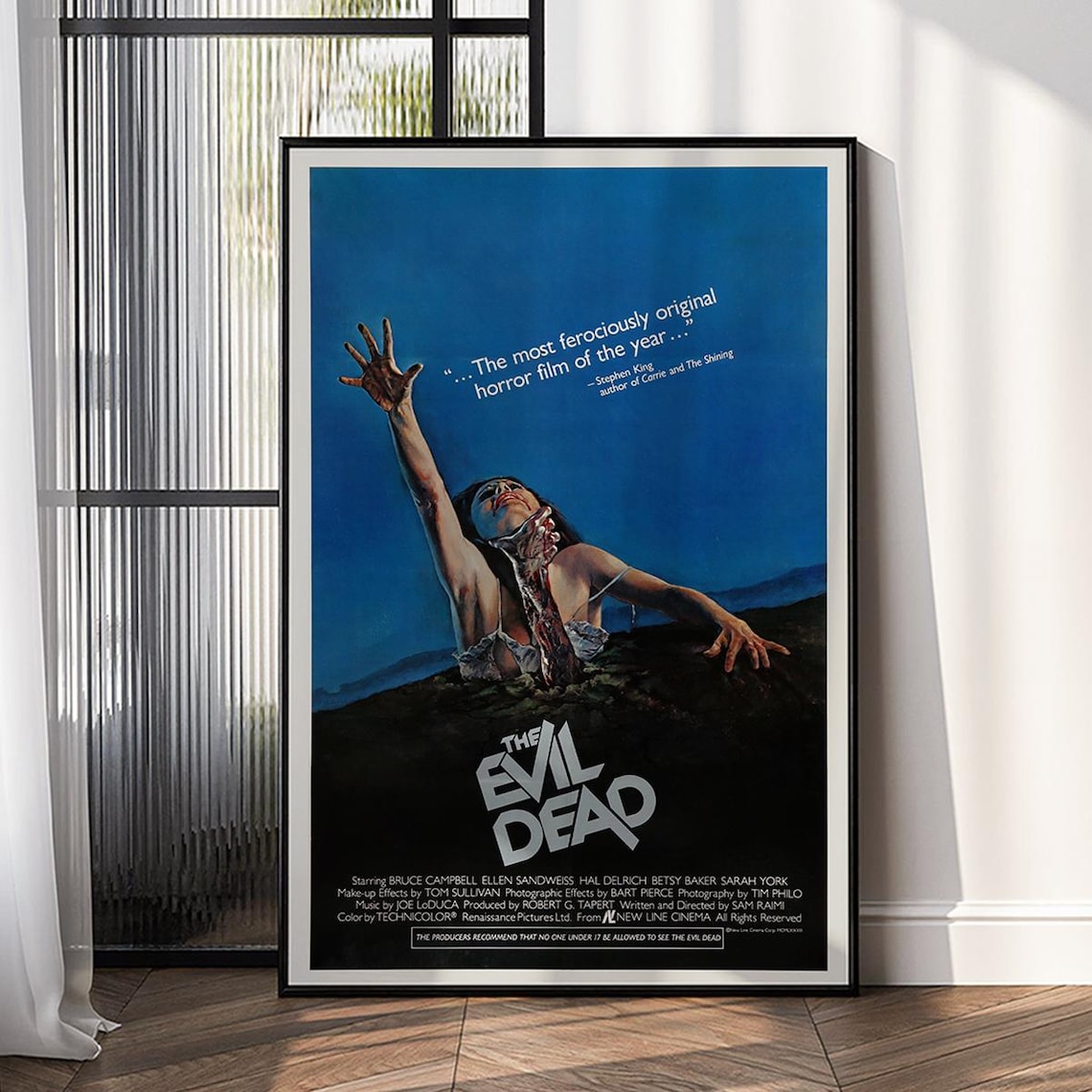 Póster de la película Evil Dead en lienzo – Arte mural vintage ...