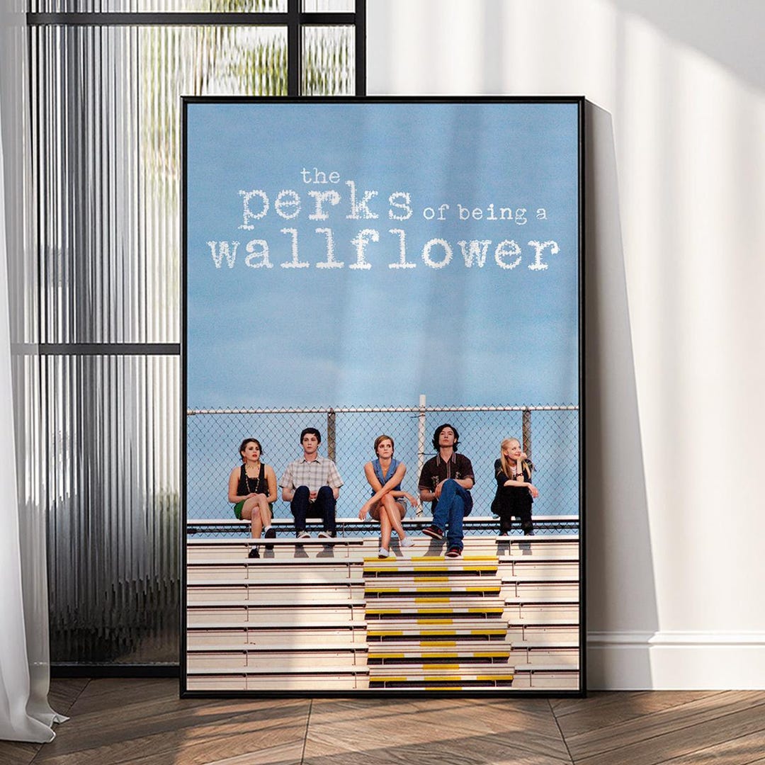 The Perks of Being a Wallflower Canvas Movie Poster – Vintage Wall Art ...