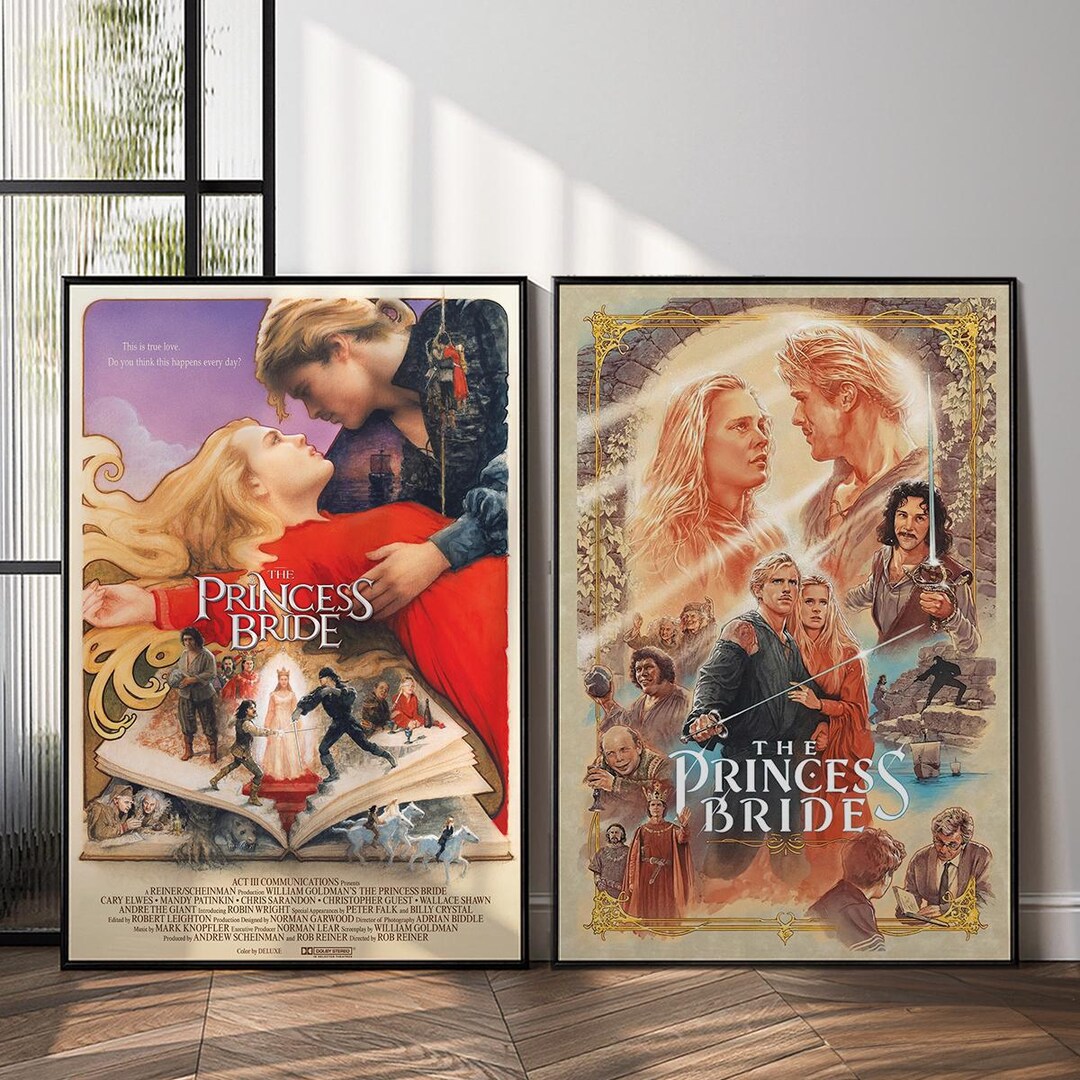 The Princess Bride Canvas Movie Poster – Vintage Wall Art – Home ...
