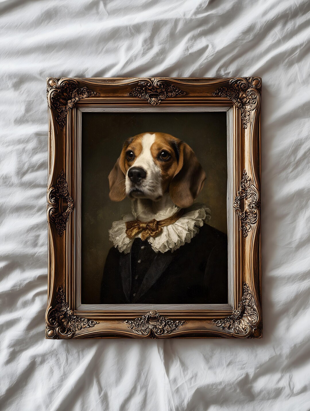Classic Beagle Portrait Digital Art Print | Timeless Beauty Portraiture ...
