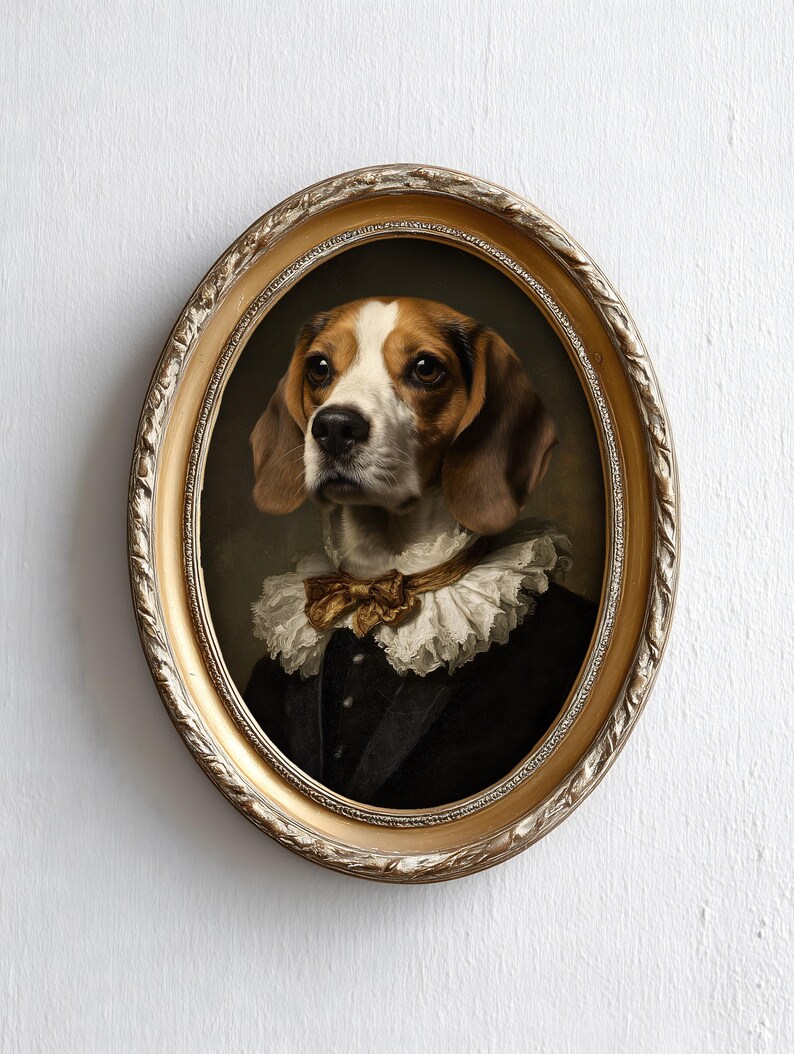 Classic Beagle Portrait Digital Art Print | Timeless Beauty Portraiture ...
