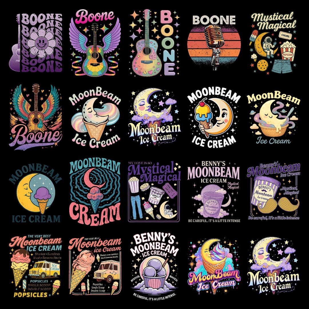 Boone Moonbeam PNG Bundle, Boone 2025 Concert Png, Boone Fan Png, Fan ...