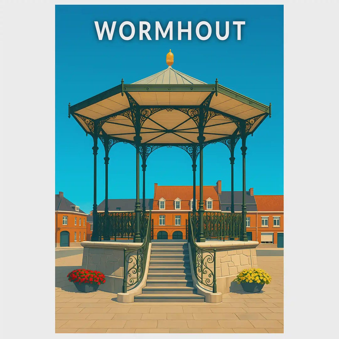 Poster - Wormhout - Nord-pas-de-calais - Illustration, Vintage Poster ...