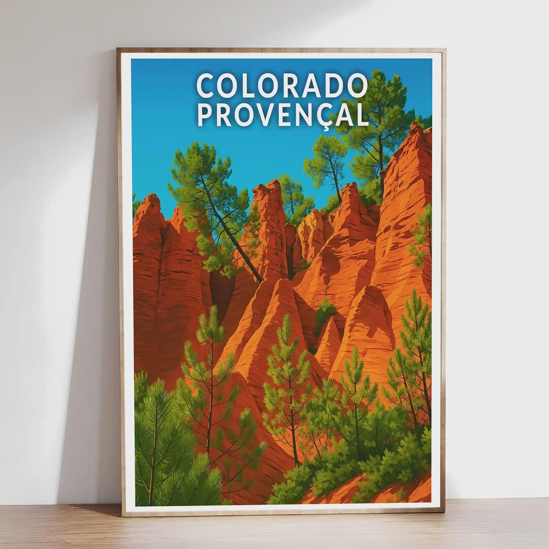 Poster - Colorado Provençal - Luberon, Provence - Illustration, Vintage ...
