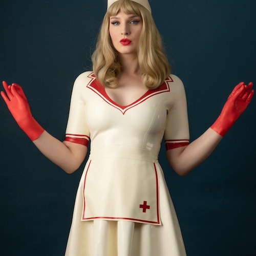 Latex Rubber Nurse Apron - Etsy