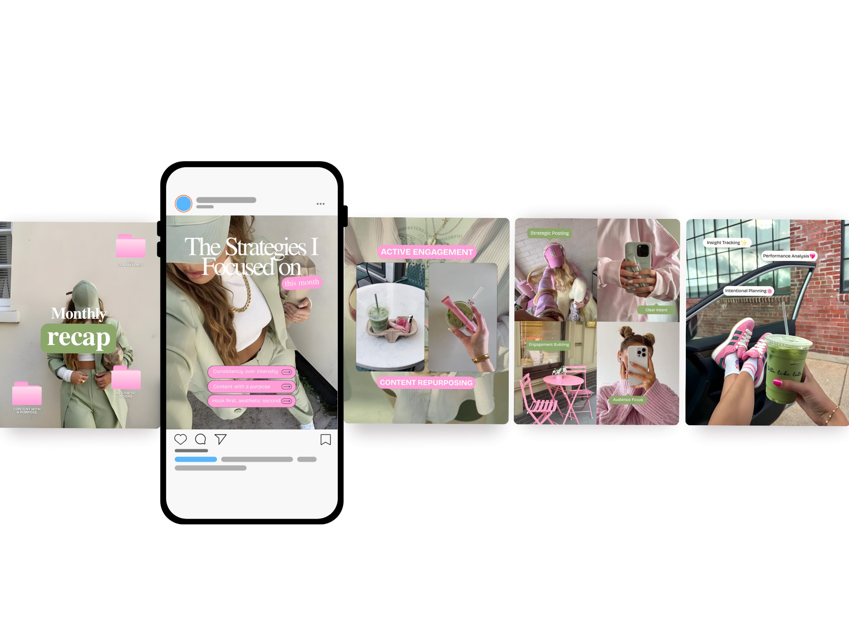 Trendy 40 Ios Core Content Creator Instagram Posts & 40 Stories, SMM ...