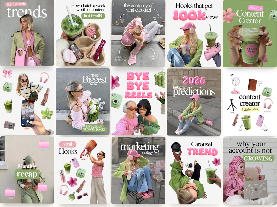 Trendy 40 Ios Core Content Creator Instagram Posts & 40 Stories, SMM ...