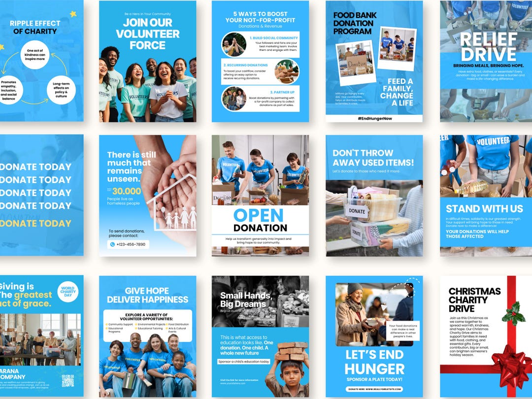 Non-profit Social Media, Ngos Templates, Fundraising & Charity ...