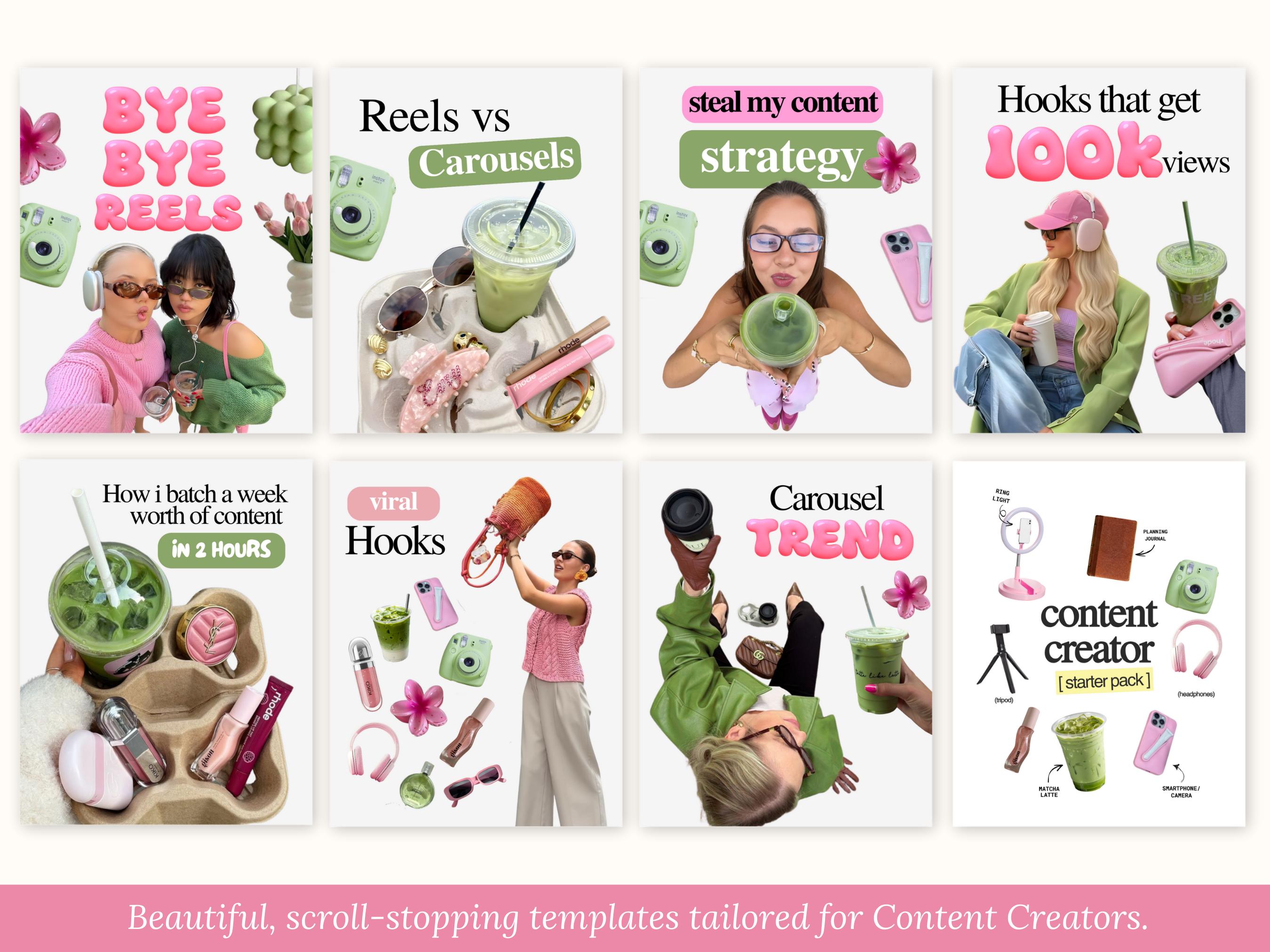 Trendy 40 Ios Core Content Creator Instagram Posts & 40 Stories, SMM ...