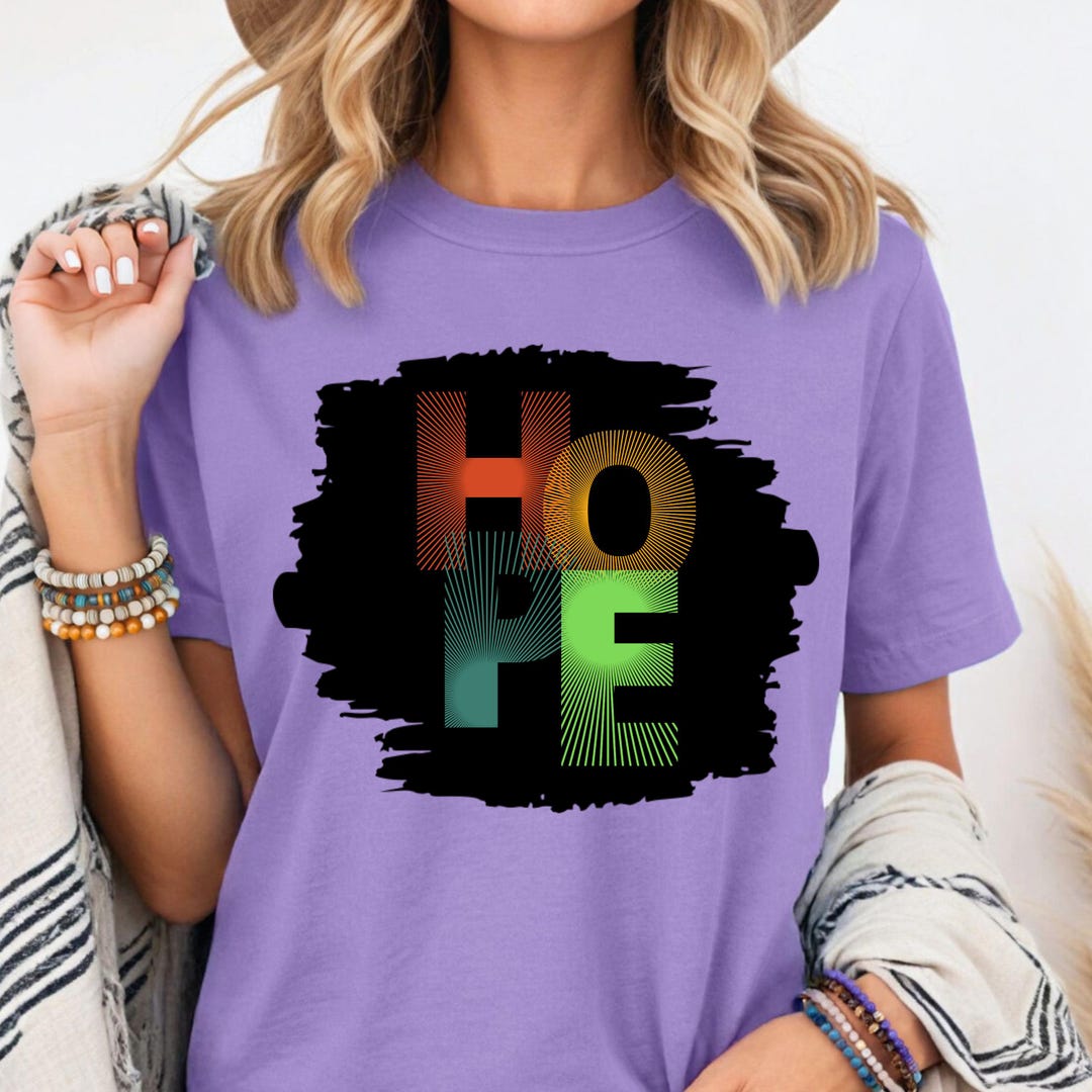Hope Mental Health Awareness Shirt, Hope Out of Darkness Shirt ...