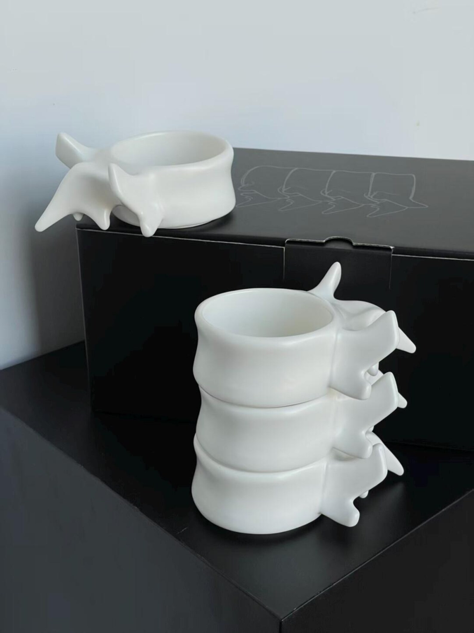 Ceramic Spine Mug, Vertebrae Coffee Cup, Chiropractor Gift, Anatomy ...