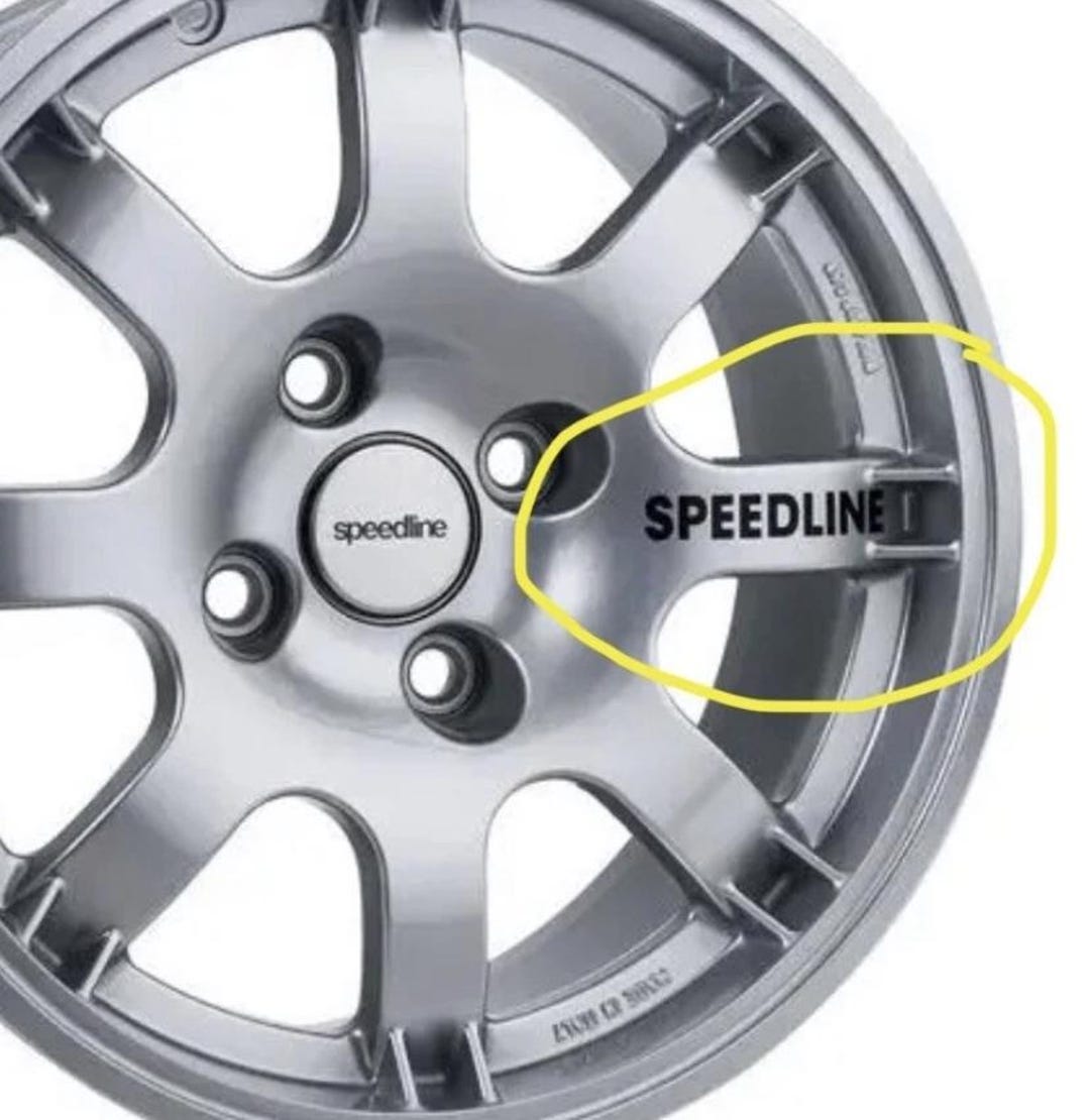 Speedline Alloy Wheel Decals Stickers X4 All Colours Comp Torini Corse ...