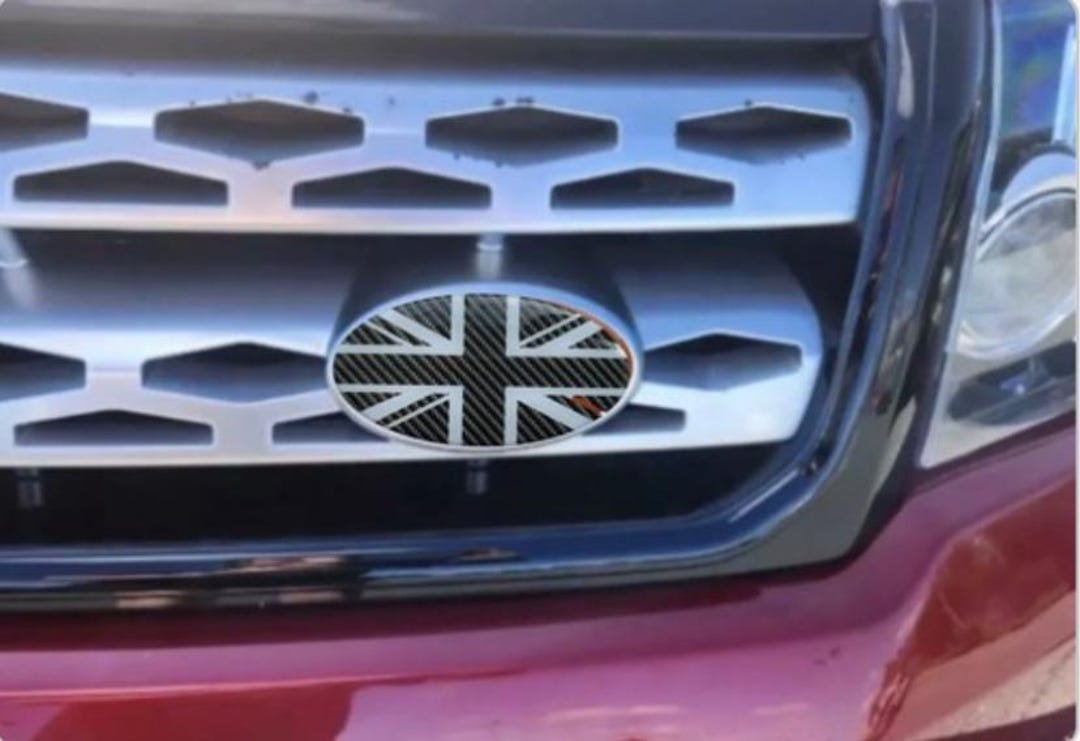 Carbon White Oval Car Grill Boot Badge Emblem Trunk C Pillar Wing Sport ...