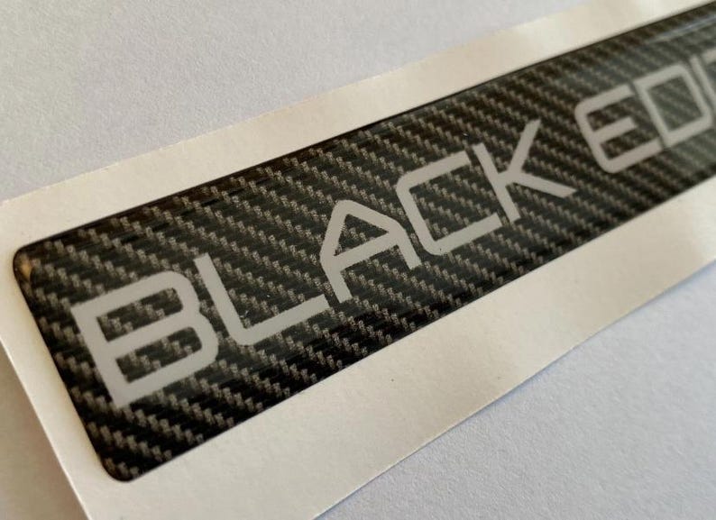 Black Edition Car Rear Boot Badge Emblem Audi Merc Slk V8 Amg Mini ...