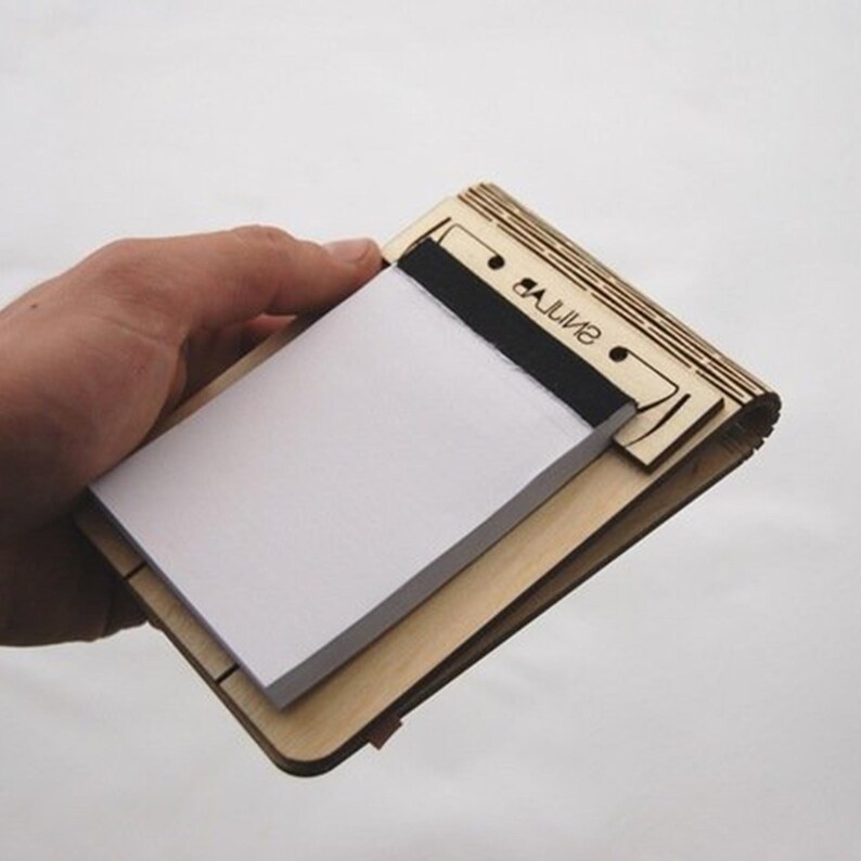 Folding Booklet Notebook Cover Template Laser Cut Files, Wood Book ...