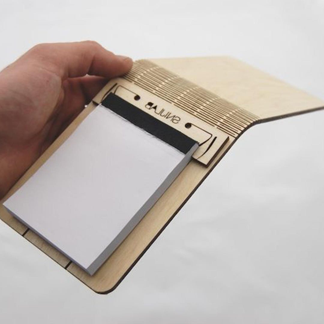 Folding Booklet Notebook Cover Template Laser Cut Files, Wood Book ...
